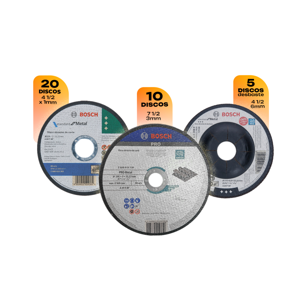 Pack de Discos para Metal – Corte y Desbaste Bosch #2 - Total Metal